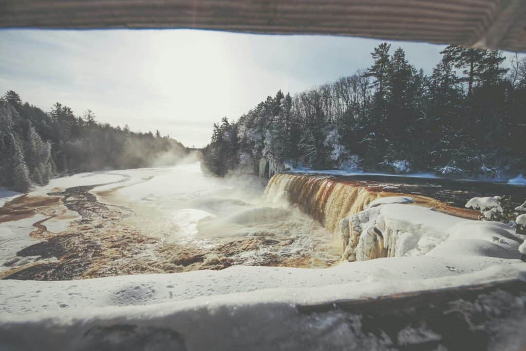 These waterfalls in Michigan make for magical winter hikes